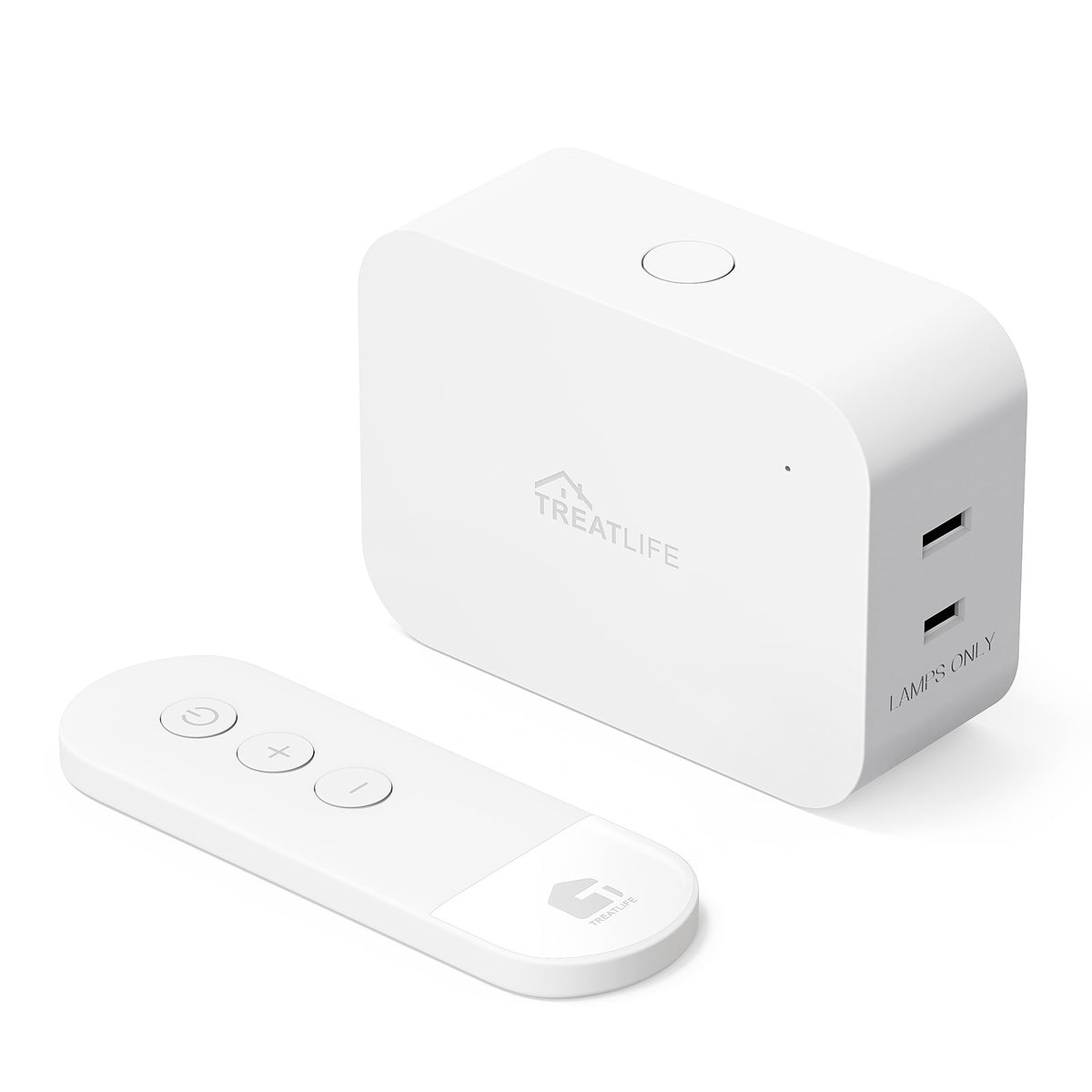 TREATLIFE 2-in-1 Dimmer Plug with Remote Up to 100FT Range for Dimmabl ...